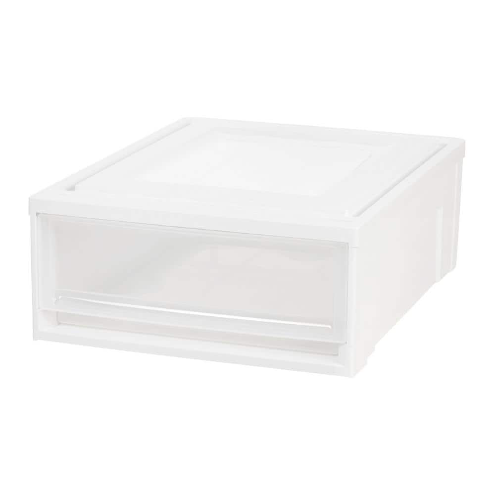 IRIS 15.75 in. x 7 in. White Shallow Plastic Drawer – Super Arbor