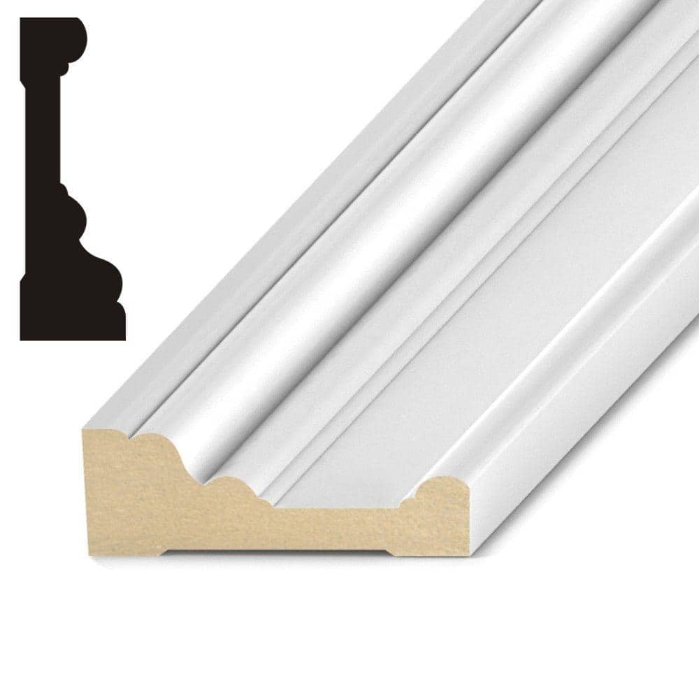 Kelleher Howe 1-1/16 in. x 3-1/4 in. Primed Wood Howe MDF Casing ...