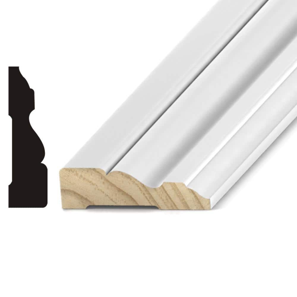 Kelleher Riviera 11/16 in. x 2-1/2 in. Primed Fingerjoint Pine Casing ...