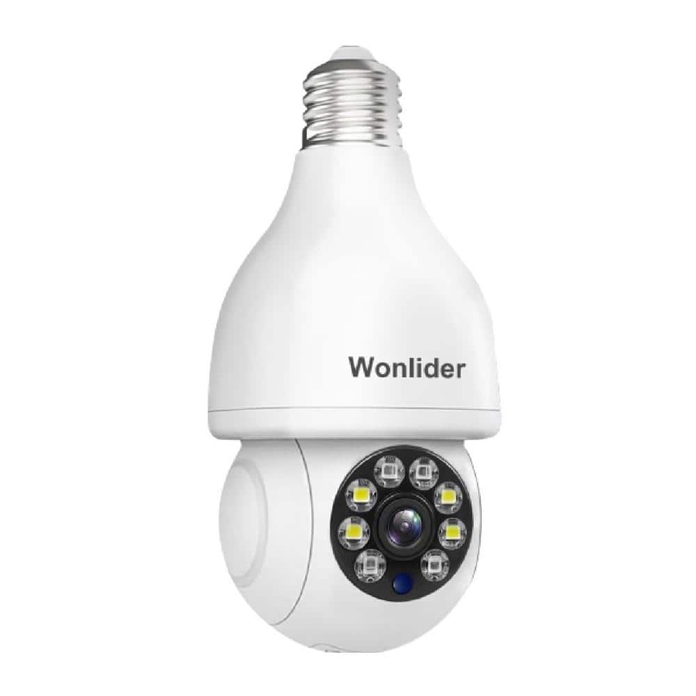 Lukyamzn Wireless Indoor Plug-in WiFi Security Camera with Color Night ...