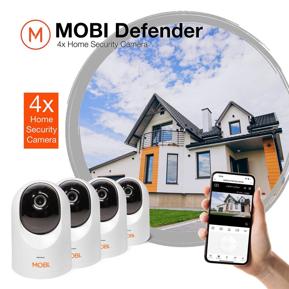 Mobi Defender - Smart Home Security Cameras (4-Pack) – Super Arbor