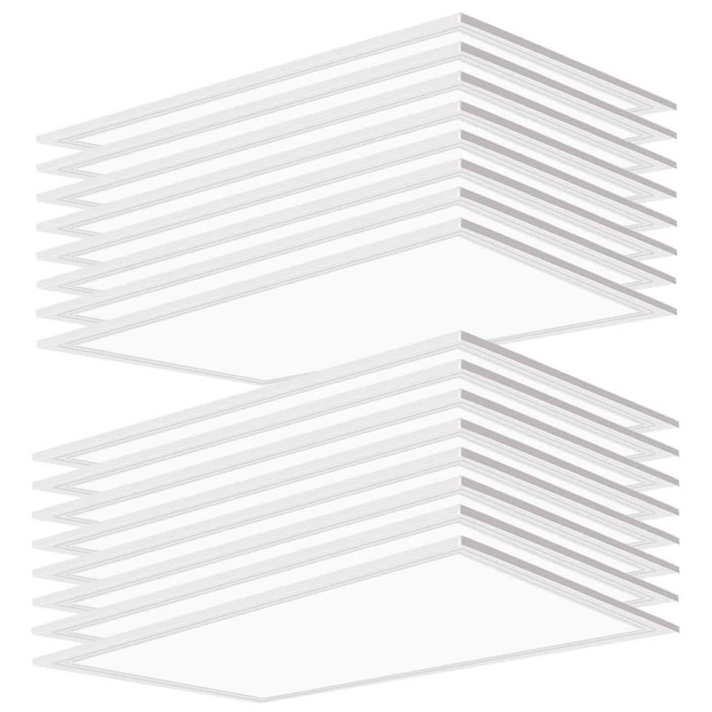 Honbei 2ft. x 4ft.7800 Lm Integrated LED Panel Light,5000K Recessed Ed ...