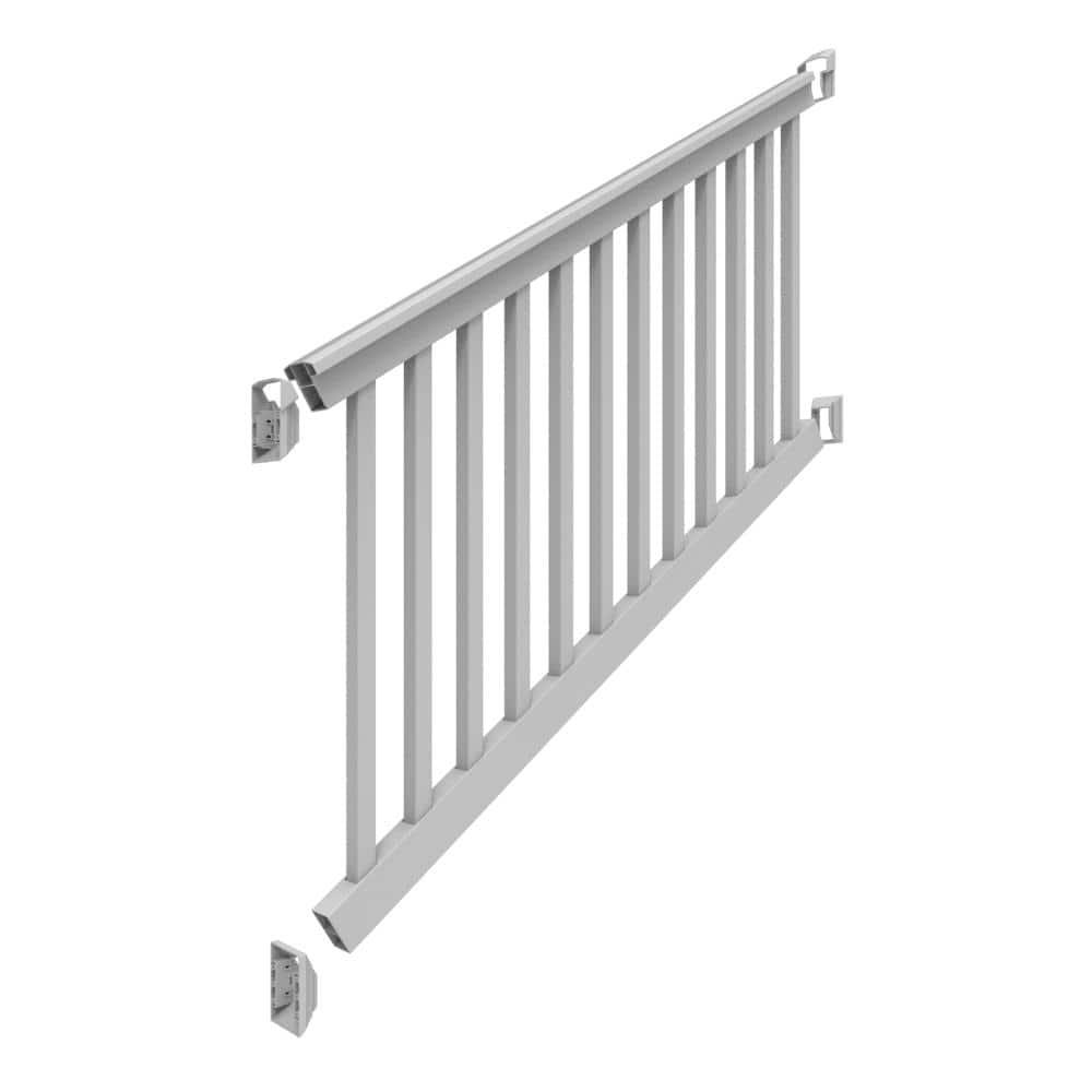 Finyl Line 42 in. x 6 ft. Vinyl T-TOP Rail Kit Stair 42 in. Rail Heigh ...