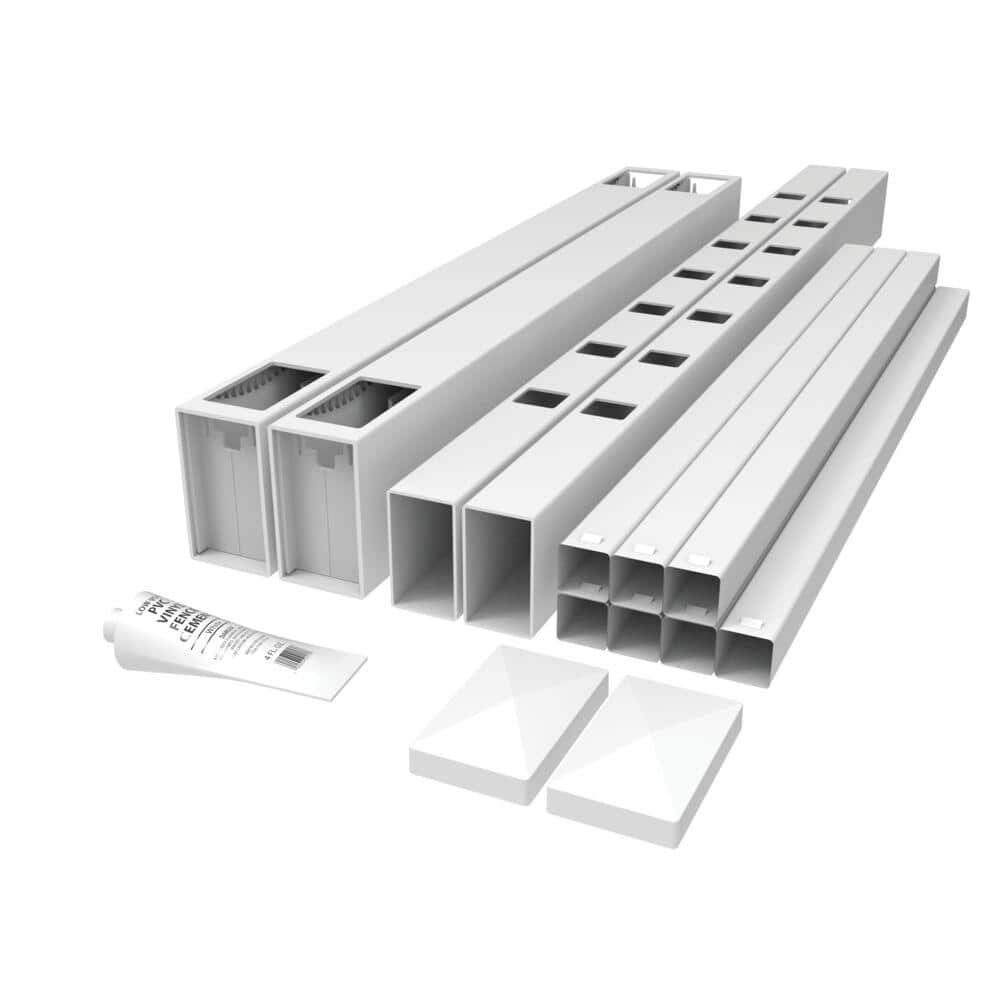 Bella Premier Series/Select 36 in. Vinyl Railing Gate Kit with Sq Bal ...