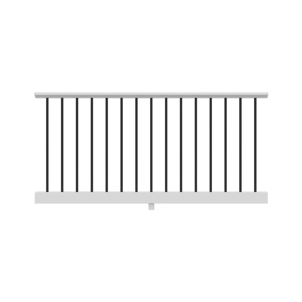 RDI 6 ft. x 36 in. White Vinyl Original Rail Level Rail Kit Including ...