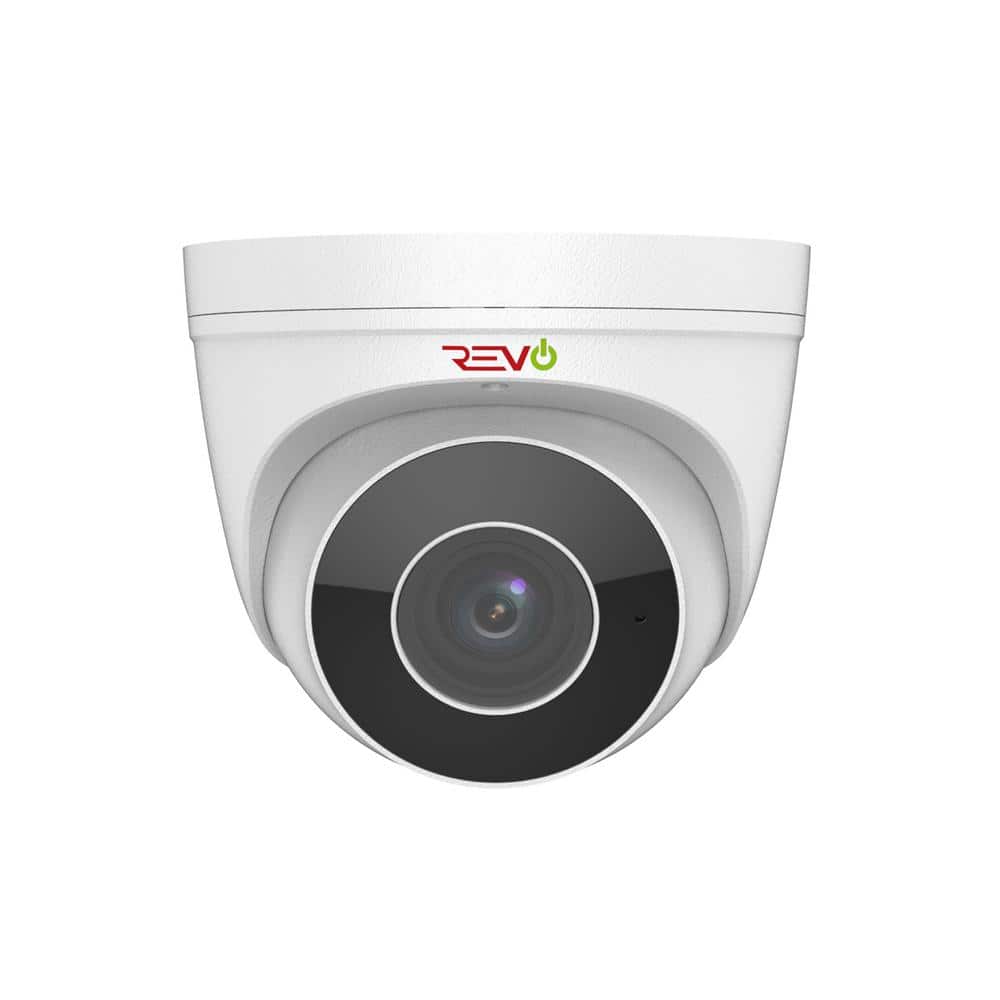 Revo 4MP IP Commercial Grade Indoor/Outdoor Surveillance Turret Camera ...