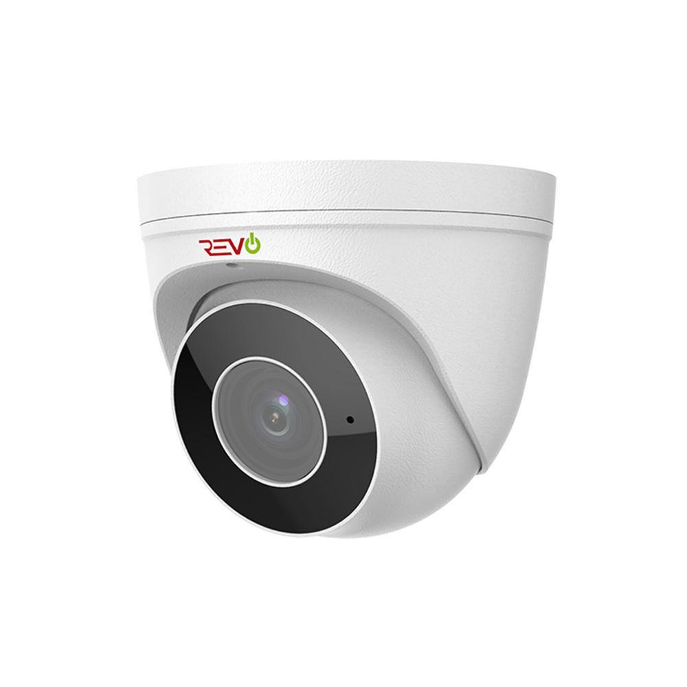 Revo 4MP IP Commercial Grade Indoor/Outdoor Surveillance Turret Camera ...