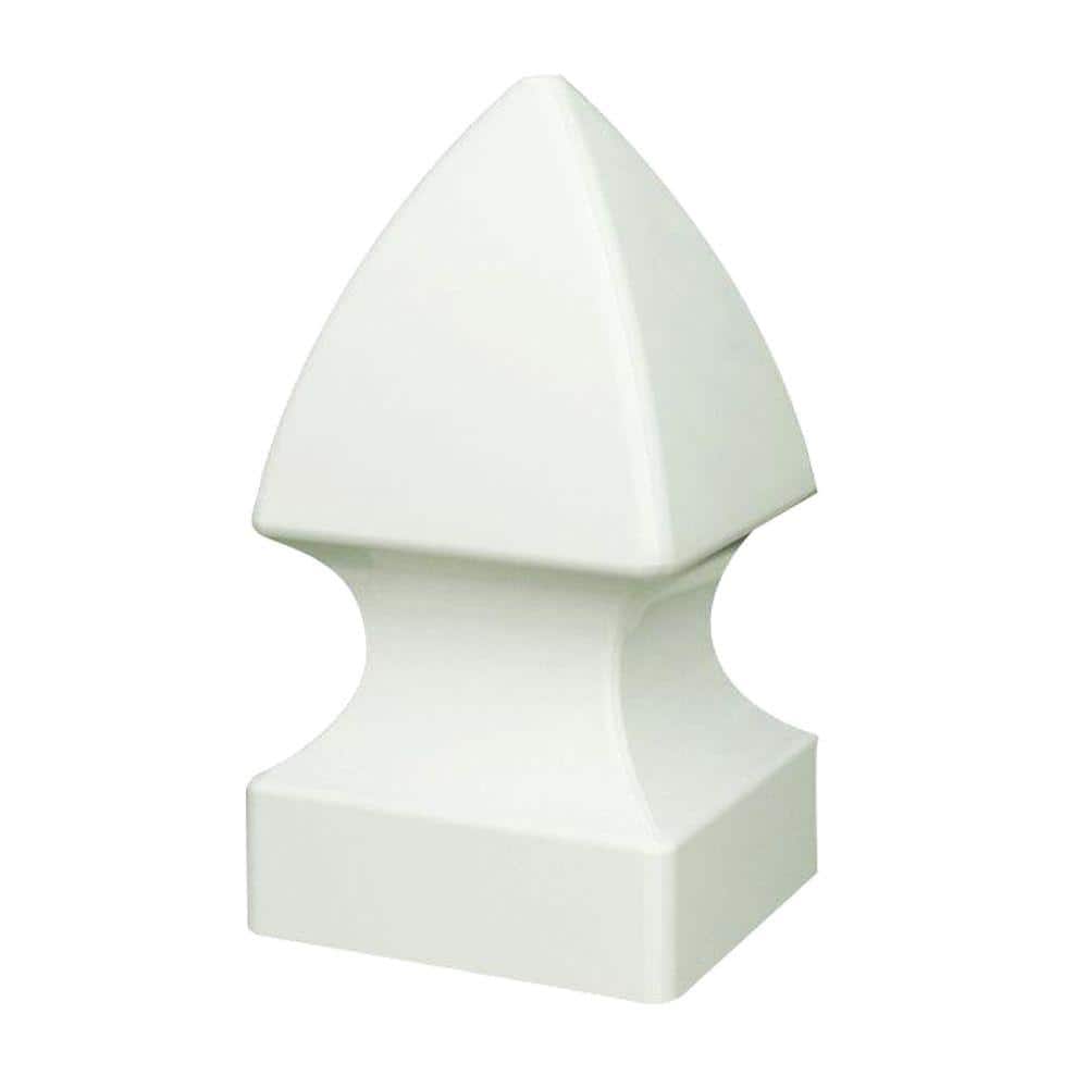 Veranda 4 in. x 4 in. White Vinyl Gothic Fence Post Top – Super Arbor