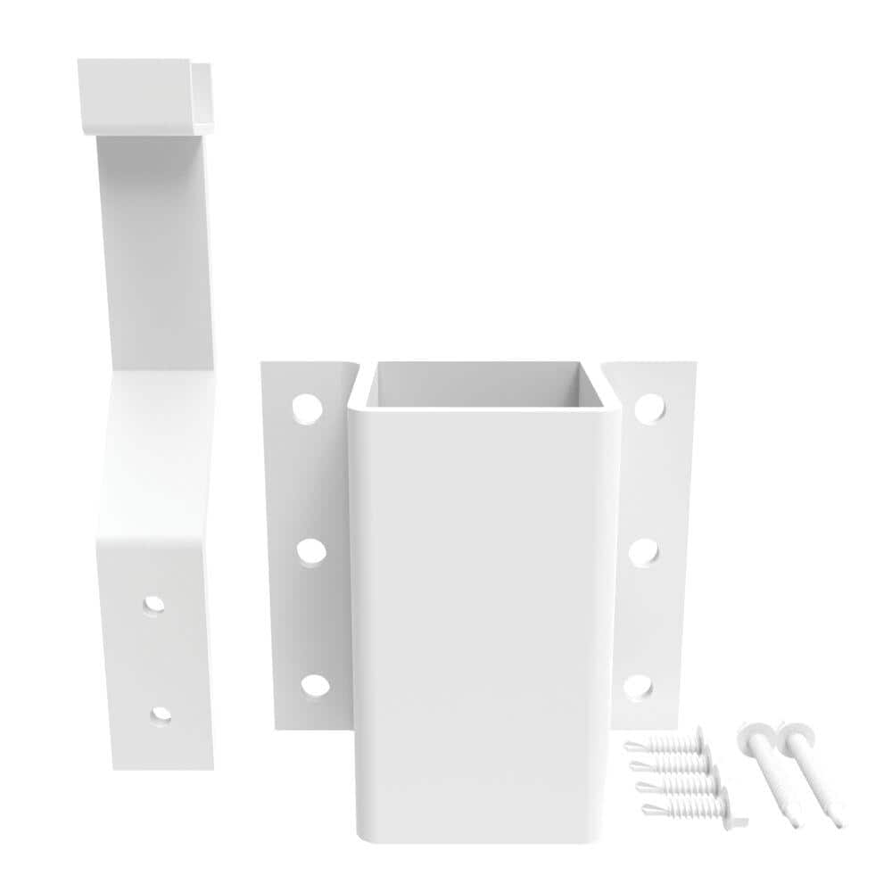 Veranda Aluminum Rail Fascia Mount Mid Bracket W – Super Arbor