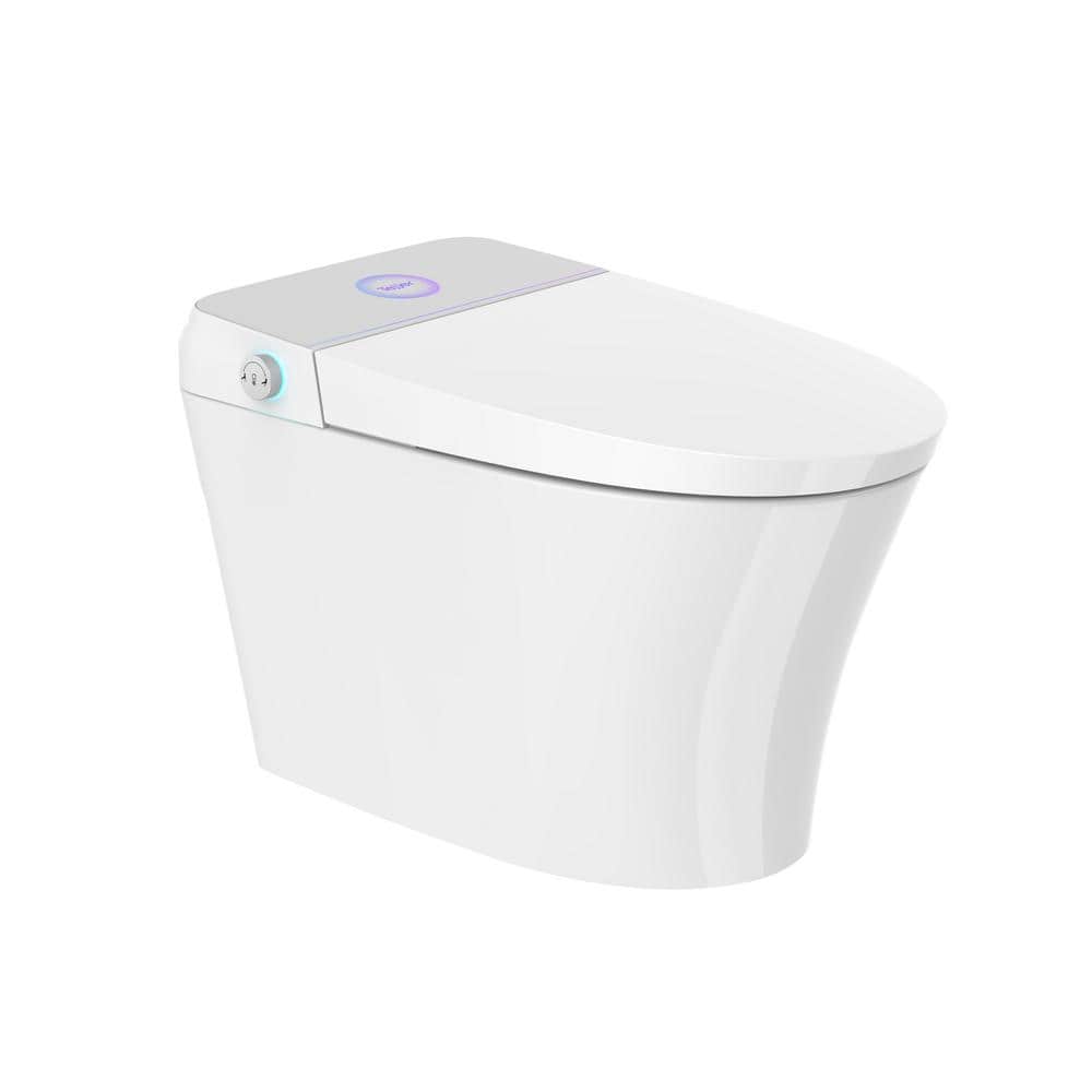 WELLFOR Dual Flush Smart Bidet Toilet with Auto Flush and Heated Seat ...