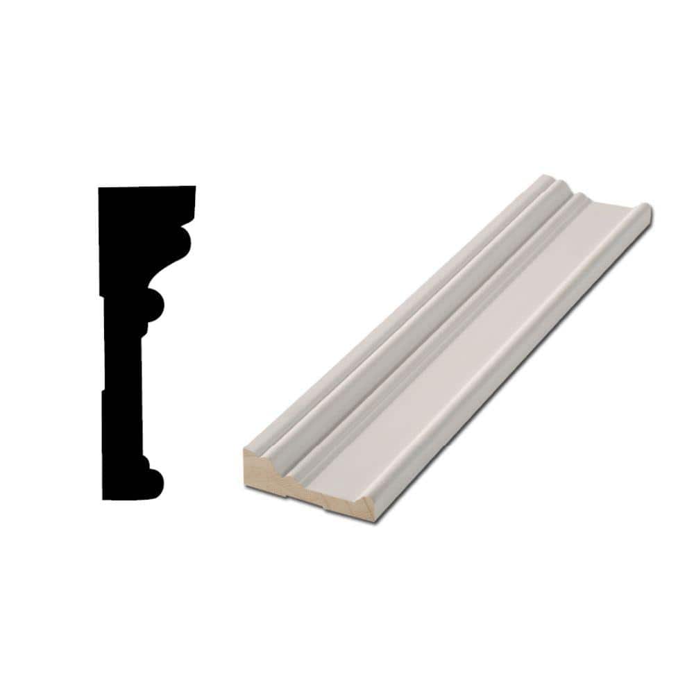 Woodgrain Millwork RB03 1 1/16 in. x 3 1/2 in. x 88 in. Primed Finger ...