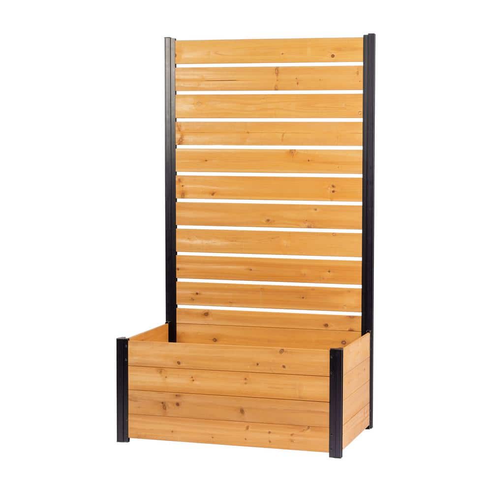 Enclo Privacy Screens Concord 6 ft. Cedar Flat Top Fence Panel with Pl ...