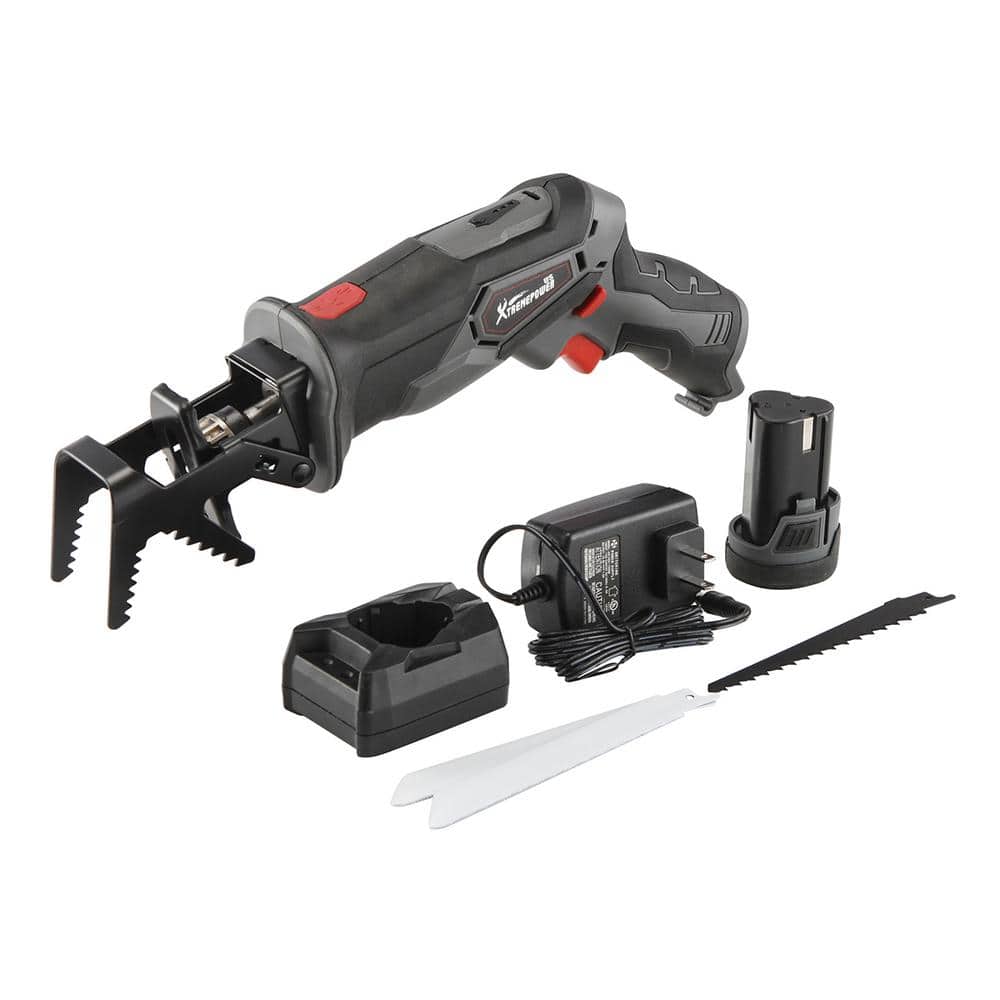 XtremepowerUS 12-Volt Variable Speed Cordless Reciprocating Saw Clampi ...