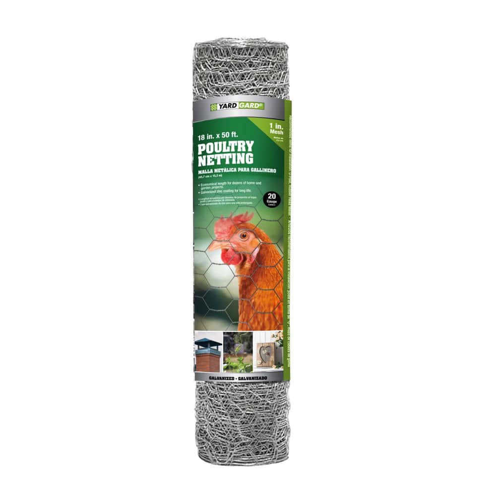 YARDGARD 1.5 ft. x 50 ft. 20-Gauge Poultry Netting – Super Arbor