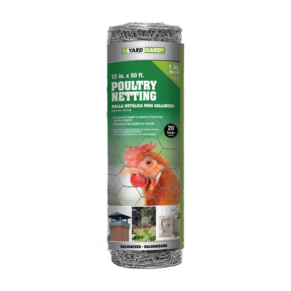 YARDGARD 1 in. x 1 ft. x 50 ft. 20-Gauge Poultry Netting – Super Arbor