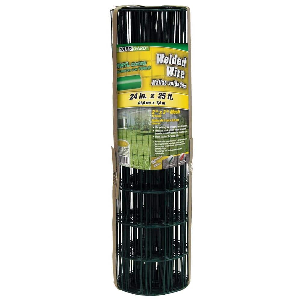 YARDGARD 2 ft. x 25 ft. 14-Gauge Green Welded Wire – Super Arbor