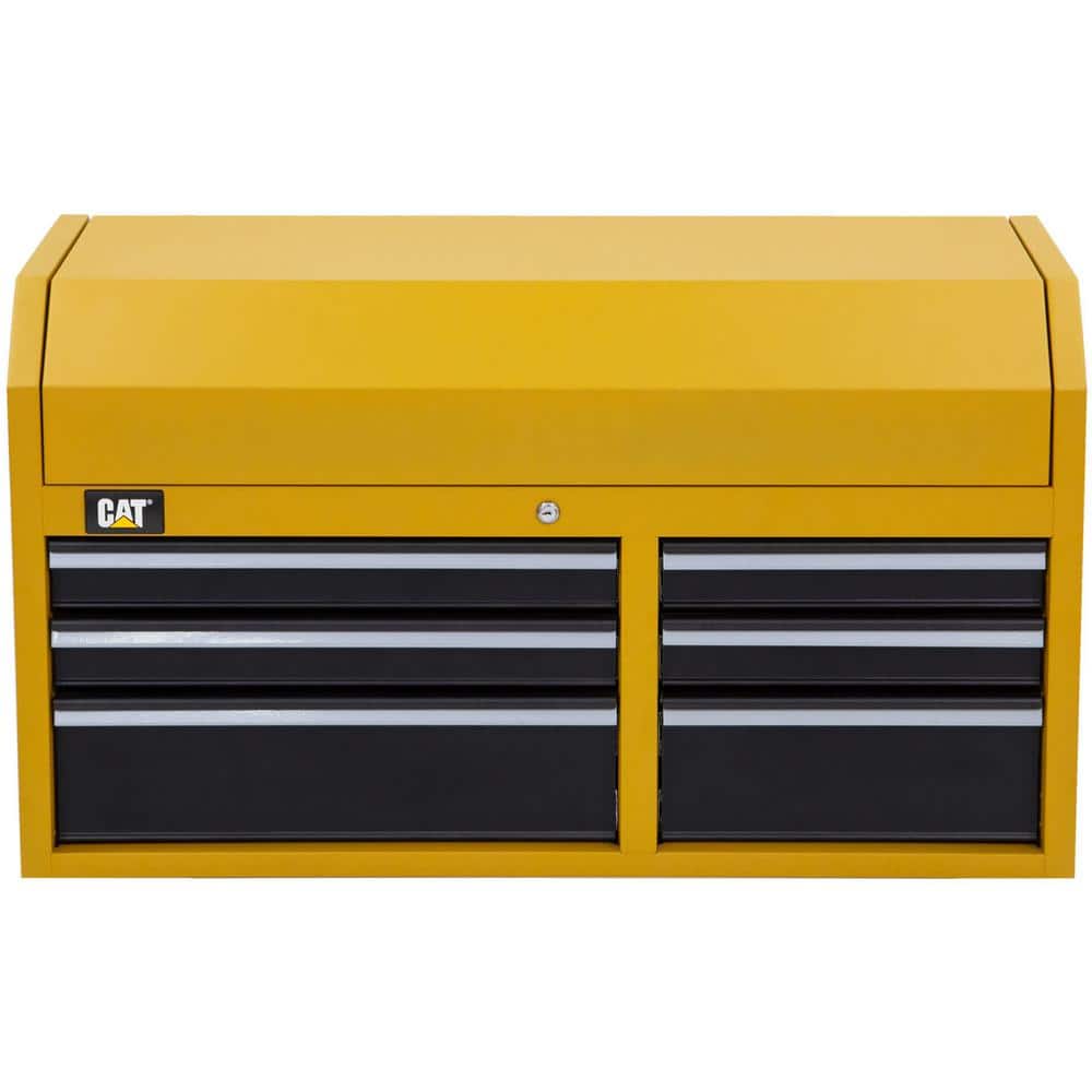 CAT 41 in. W x 18 in. D 6-Drawer Heavy Duty Top Tool Chest with Power ...