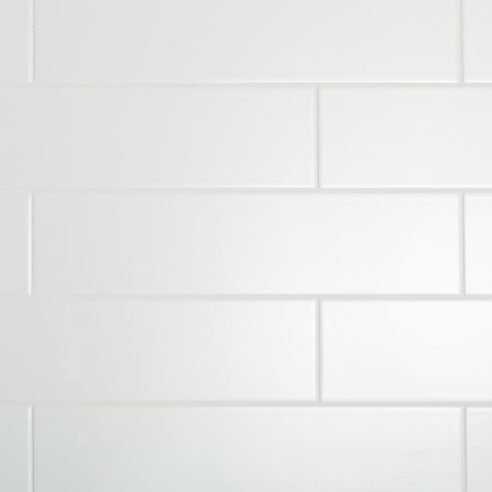 Daltile Restore Bright White 8 in. x 24 in. Ceramic Wall Tile (13.3 sq ...