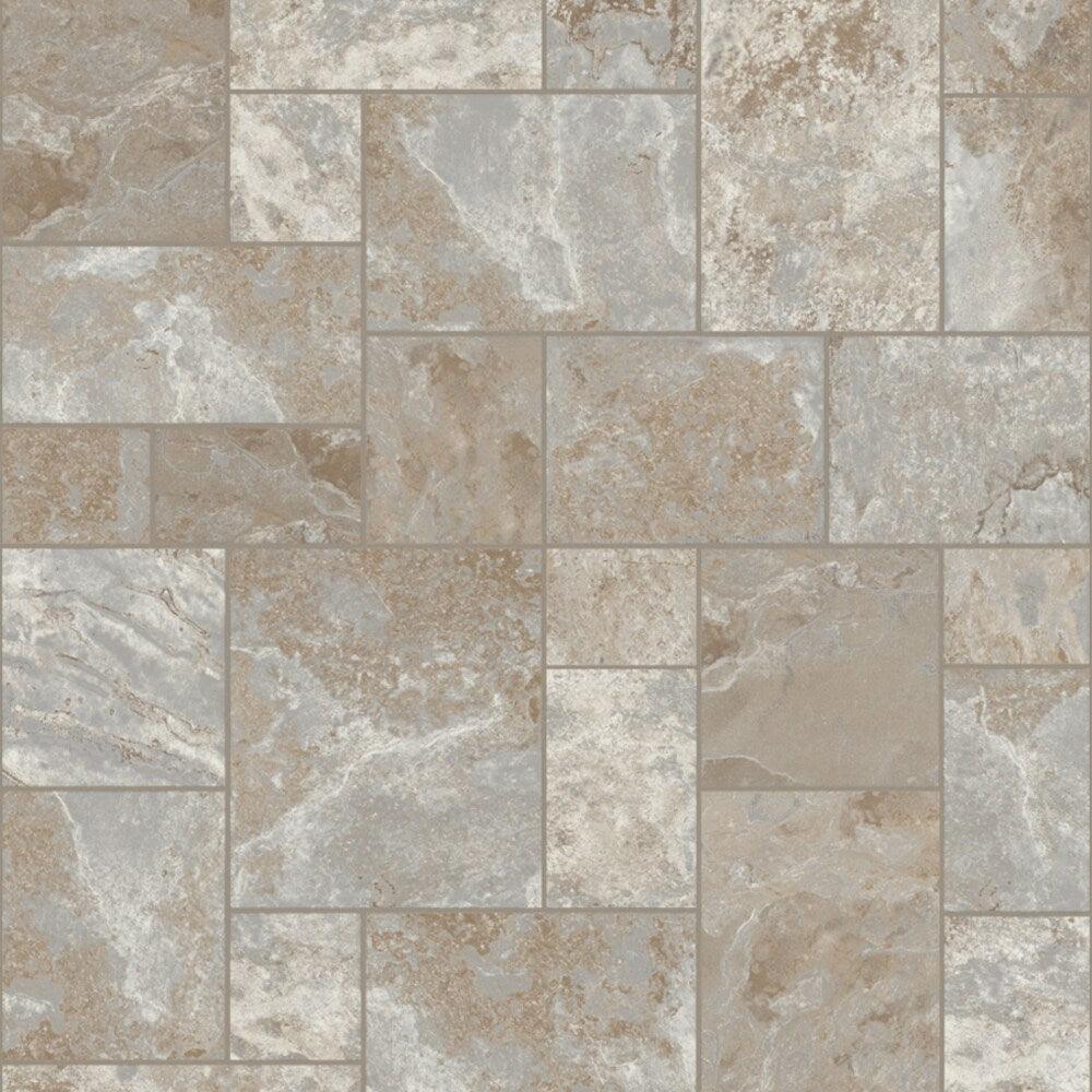 Congoleum ArmorCore Pro Terrace Paver 12-ft W x Cut-to-Length Pale Smo ...