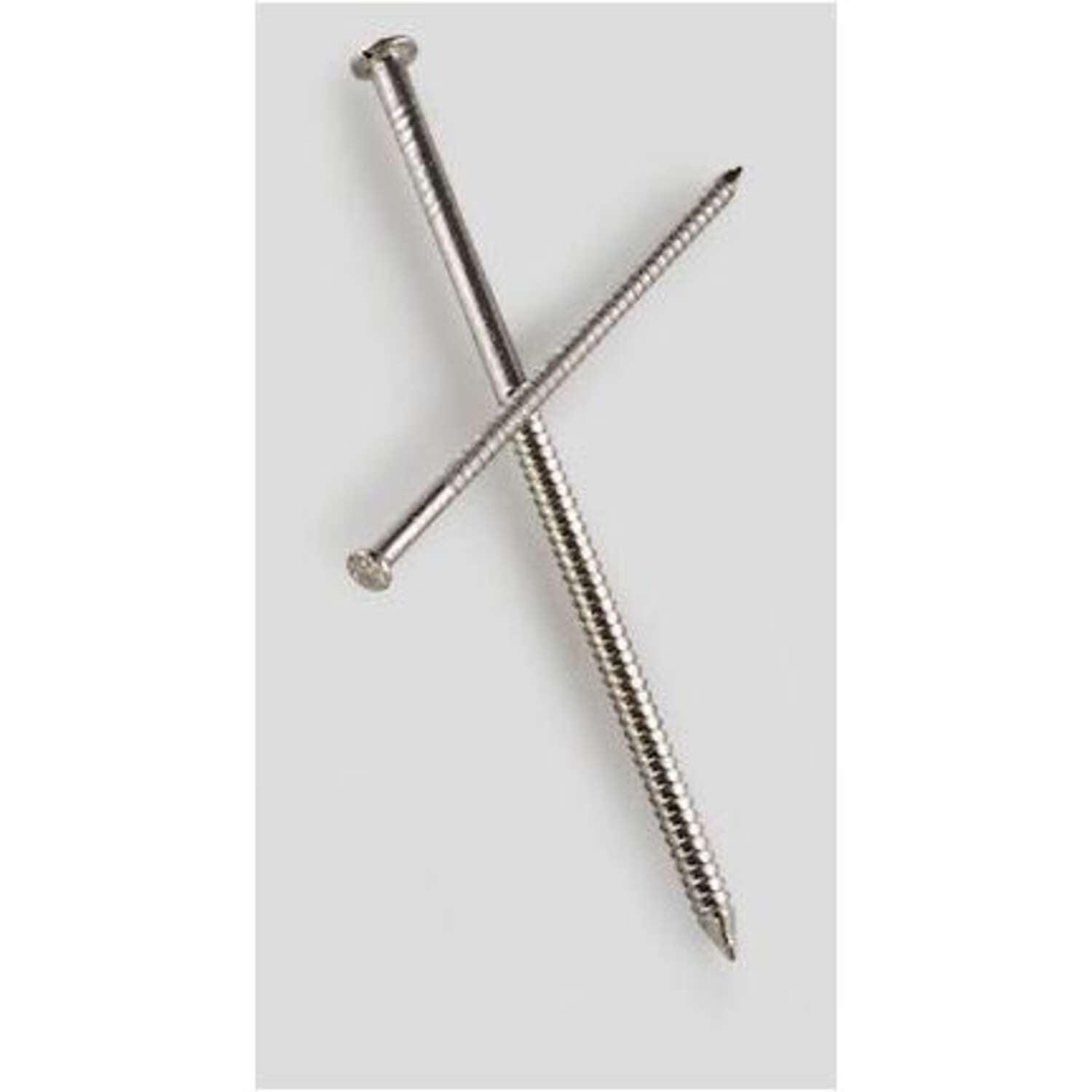 Simpson Strong-Tie 8D 2-1/2 in. Trim Coated Stainless Steel Nail Round ...