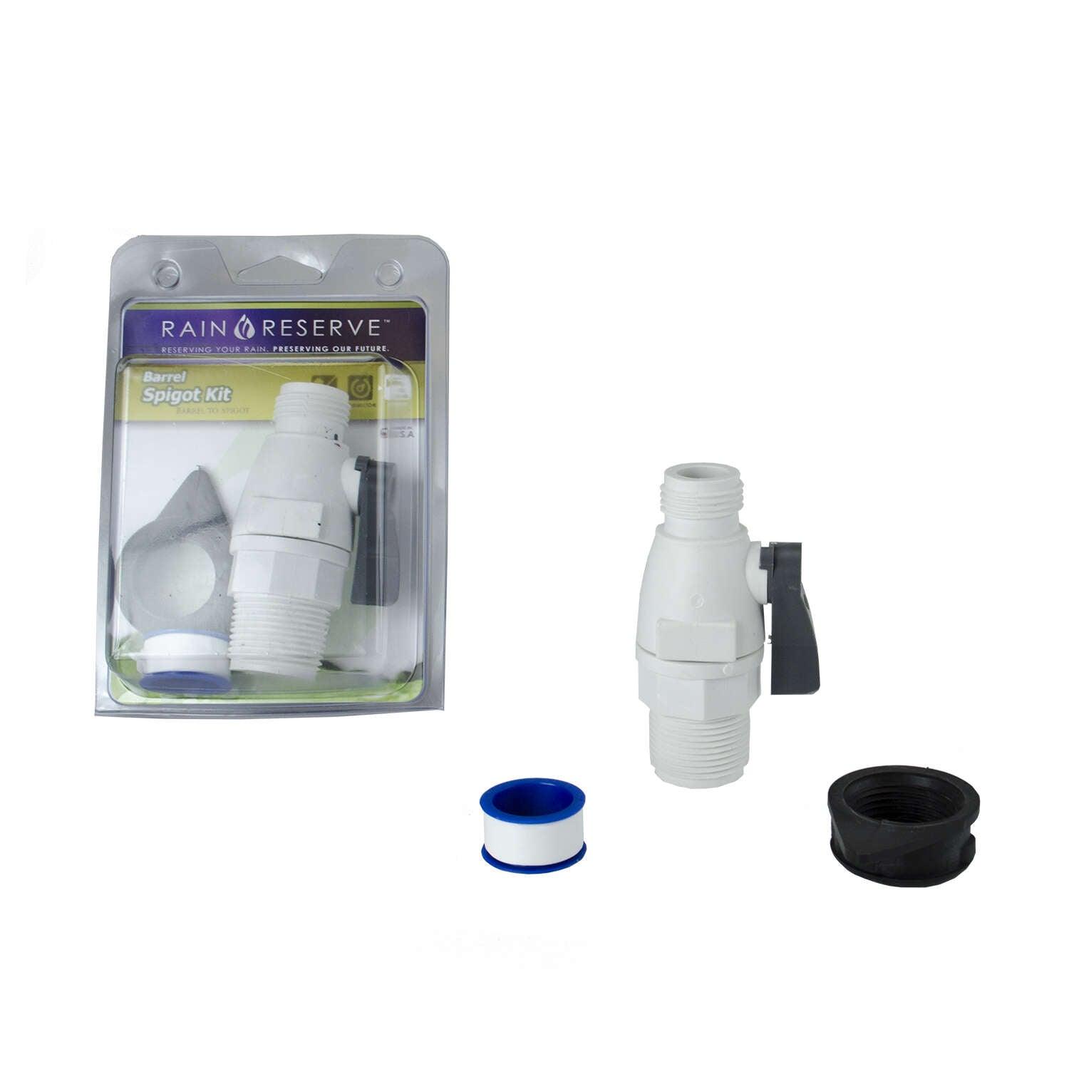 Rain Reserve White Spigot Kit Plastic – Super Arbor