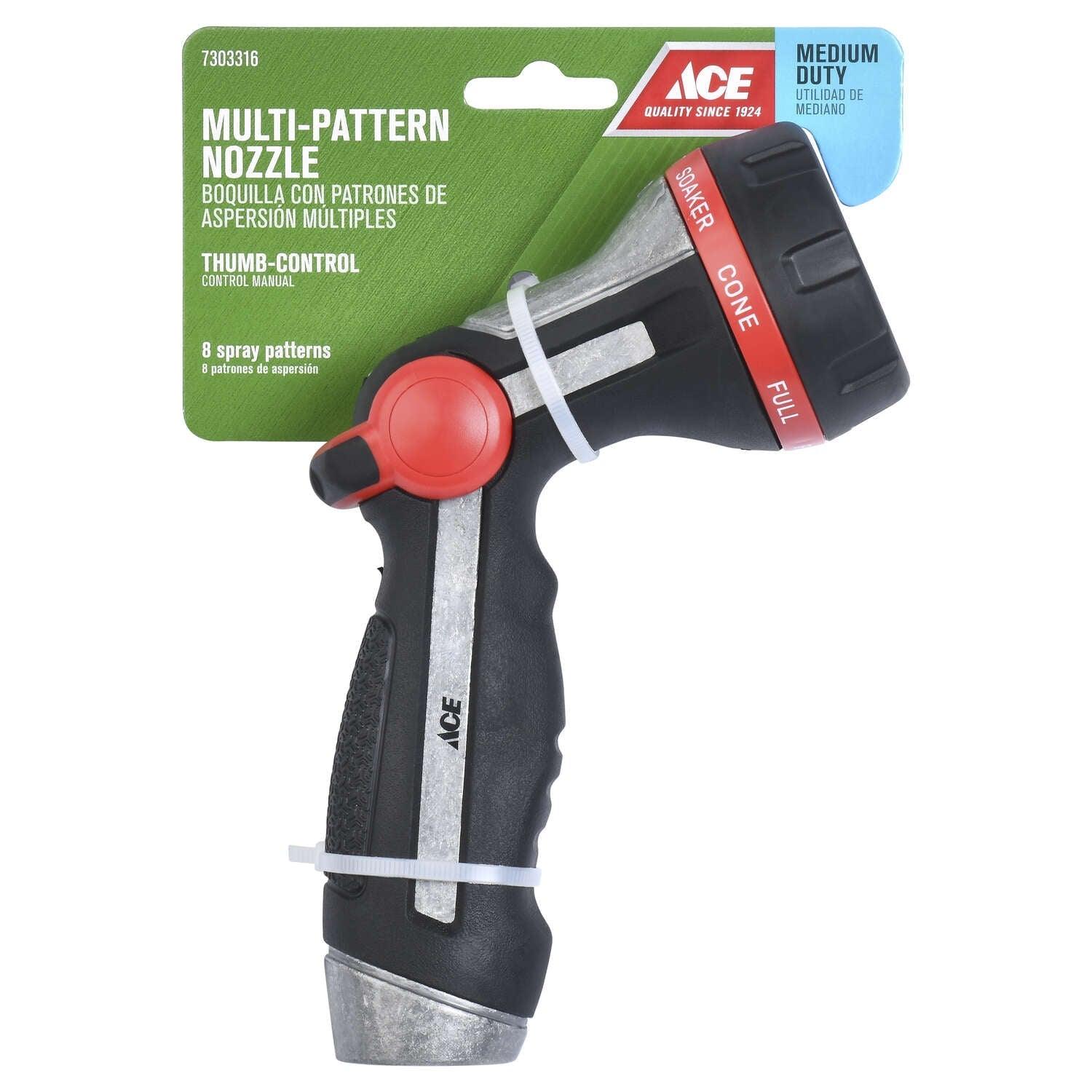 Ace 8 Pattern Multi-Pattern Metal Hose Nozzle – Super Arbor