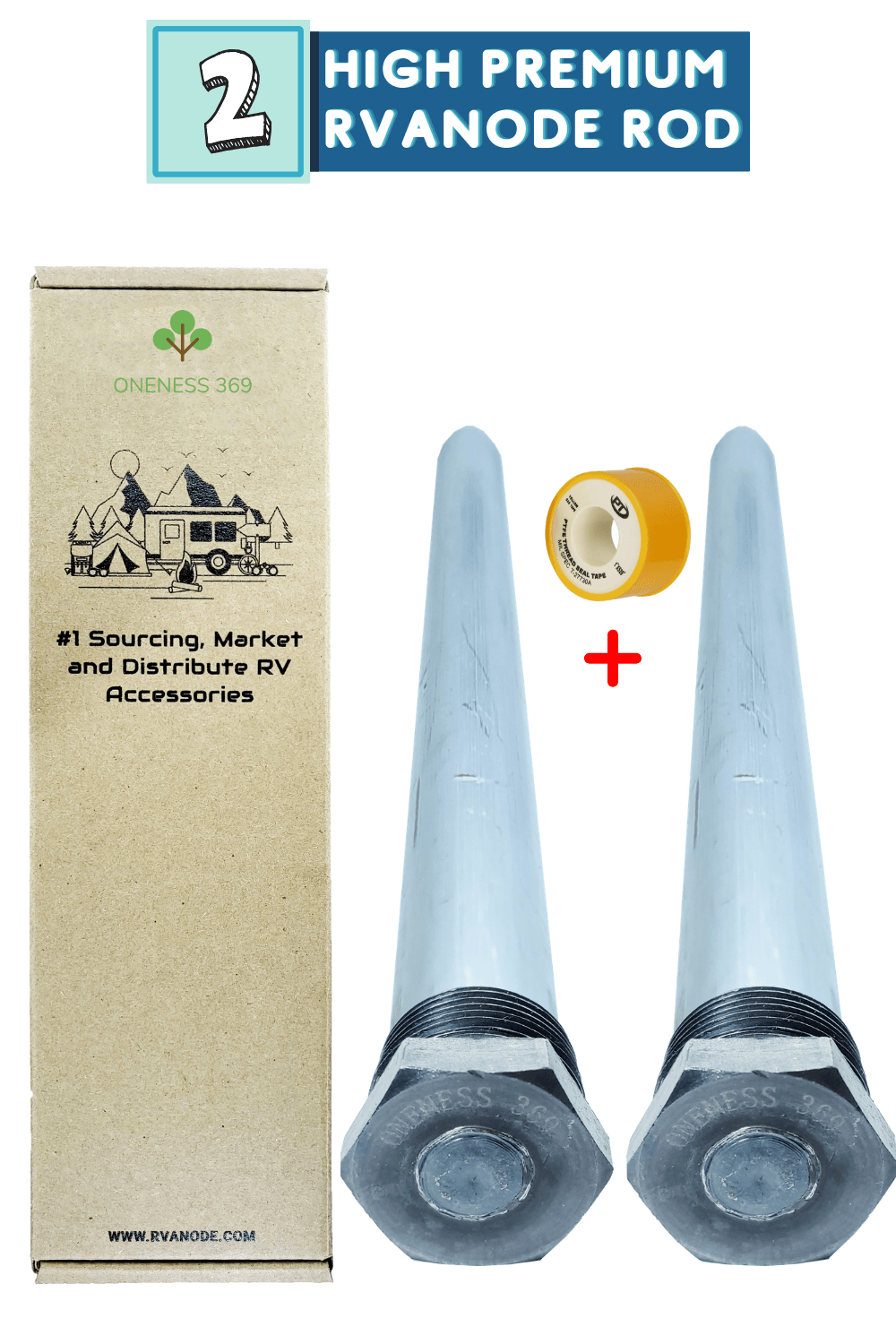 Suburban RV Anode Rod Replacement Part 232767 - Magnesium - 9.25" L ...