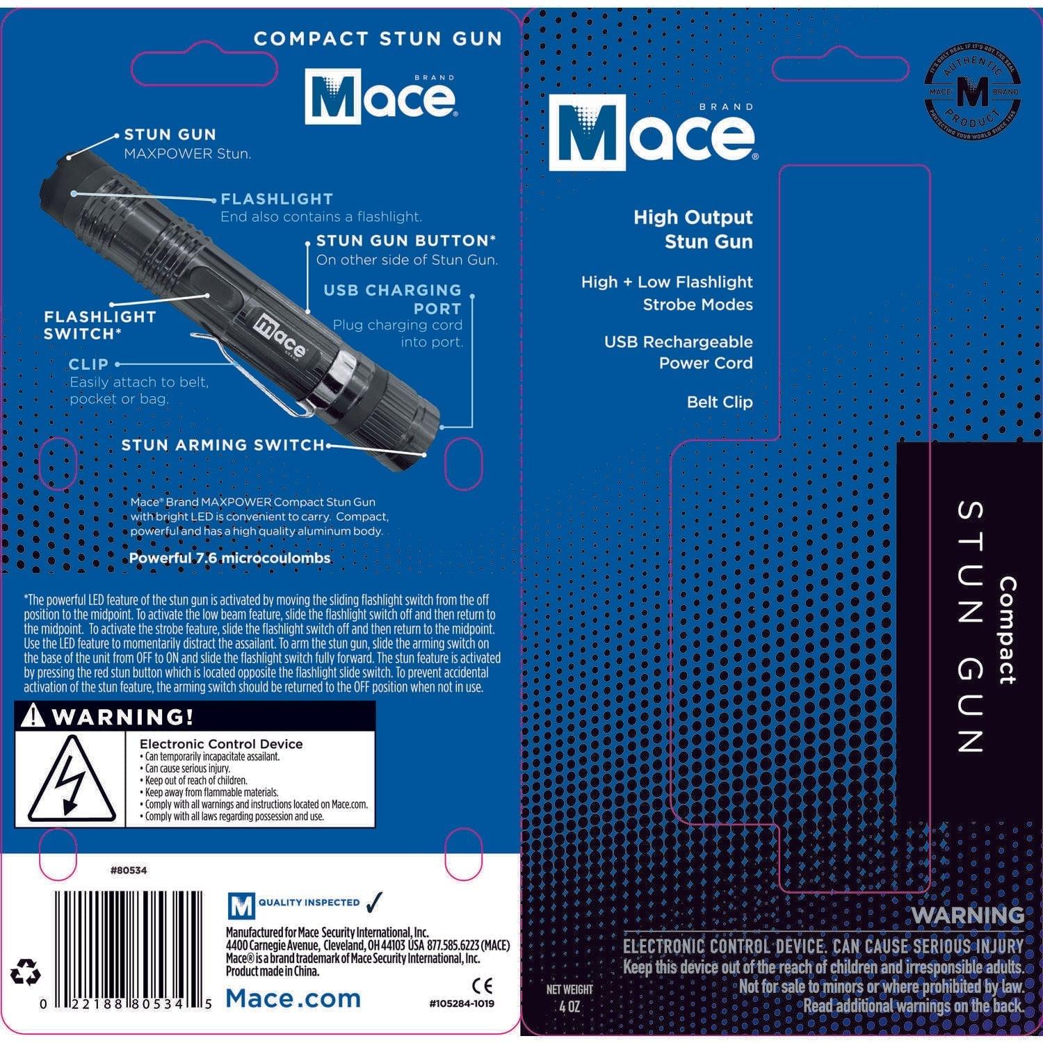 Mace Black Aluminum Stun Gun – Super Arbor