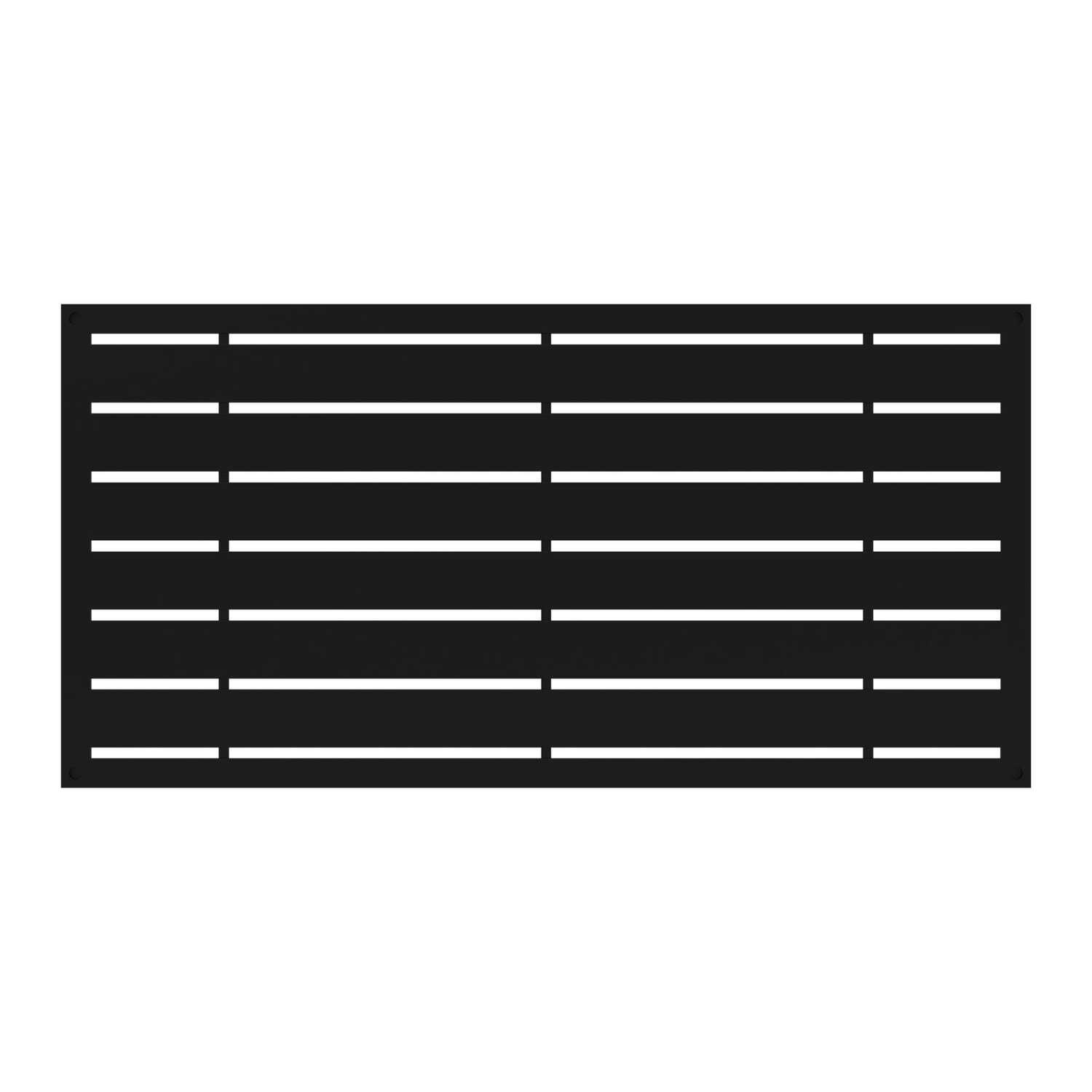 Barrette Outdoor Living Boardwalk 2 ft. W X 4 ft. L Black Polymer Scre ...