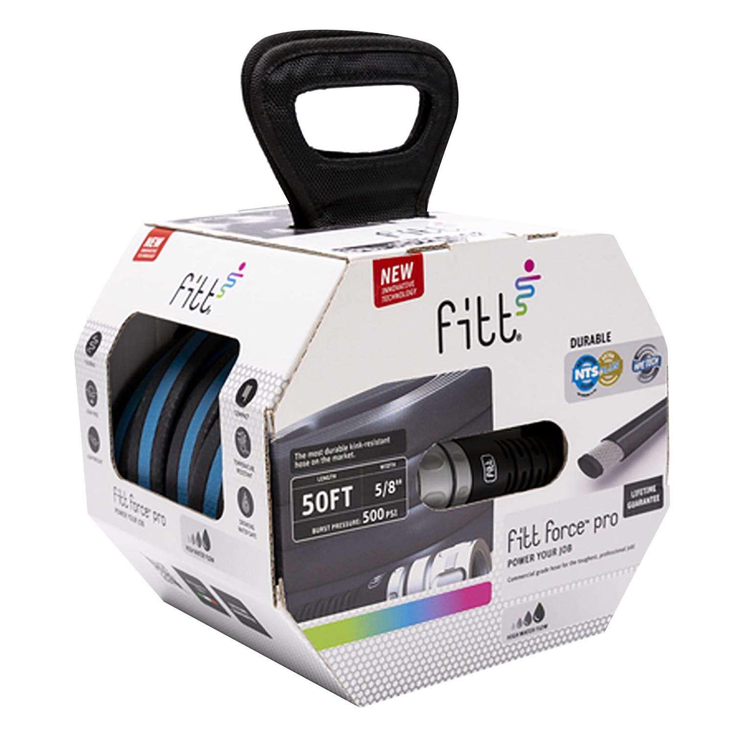 Fitt Force Pro 5/8 in. D X 50 ft. L Heavy Duty Premium Grade Garden Ho ...