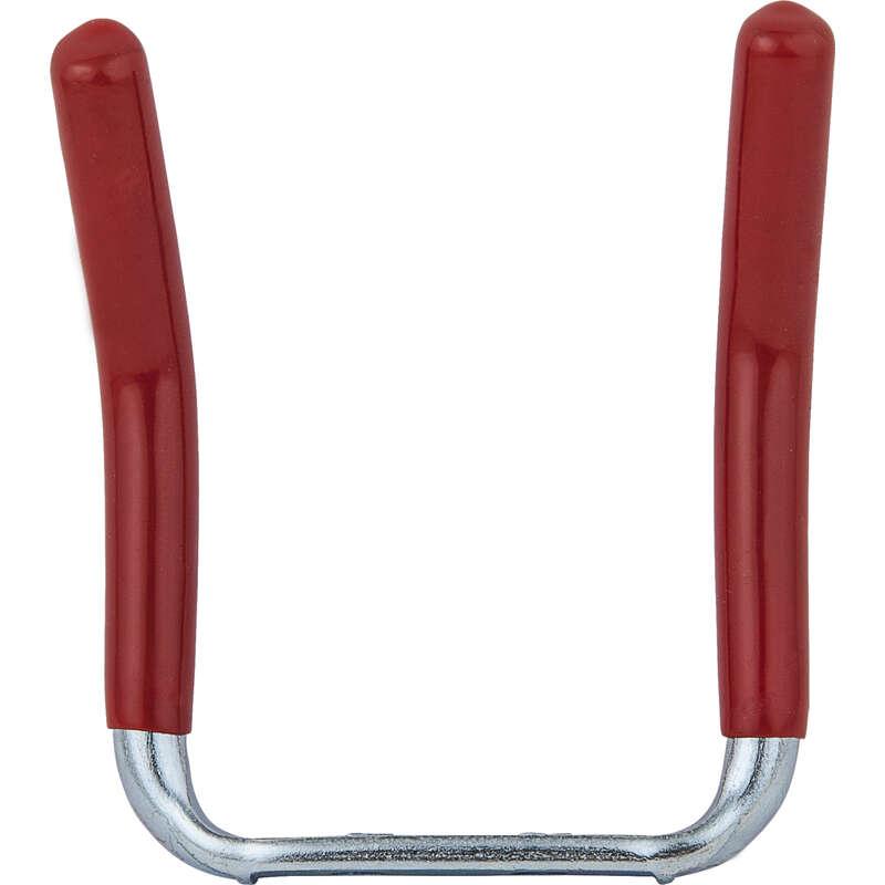 National Hardware 2.75 in. L Vinyl Coated Red Steel Double Hook 25 lb ...