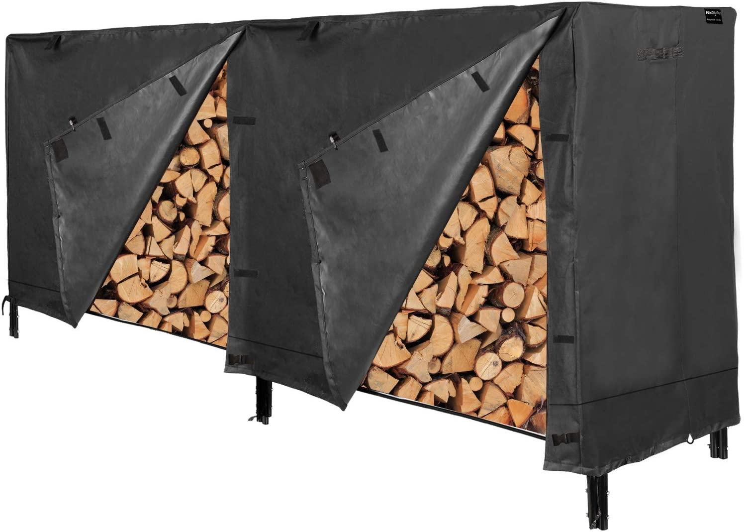RedSwing Firewood Rack Cover 8 Ft, Log Rack Cover, Heavy Duty and Wate ...