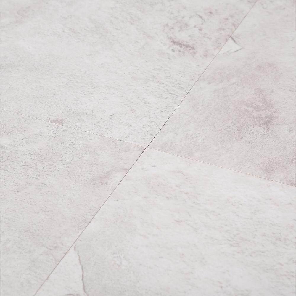 TrafficMaster White Travertine 12 in. x 12 in. Peel and Stick Vinyl Ti ...