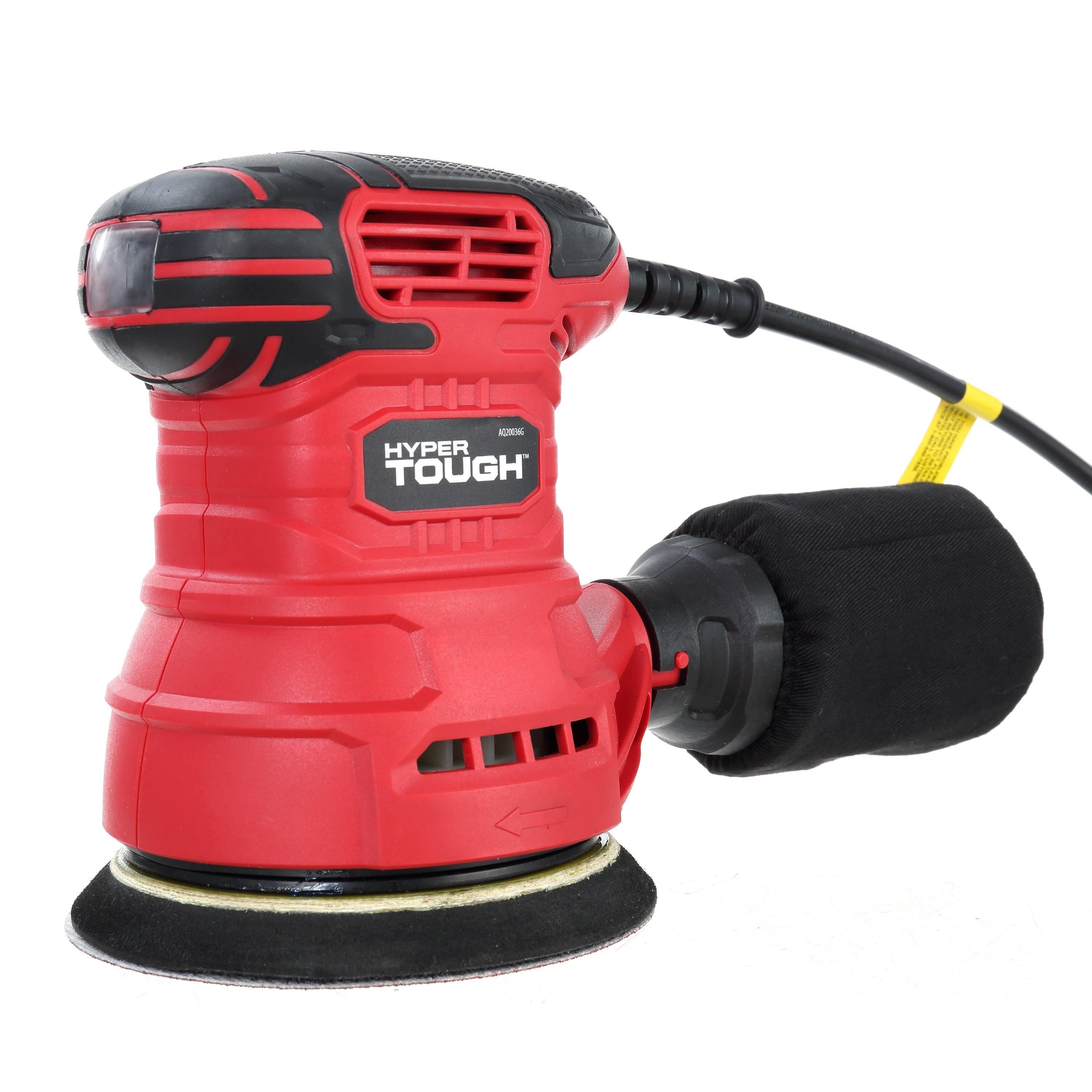 Hyper Tough 2.5 AMP Corded 5 inch Orbital Sander with Dust Bag, Vacuum ...