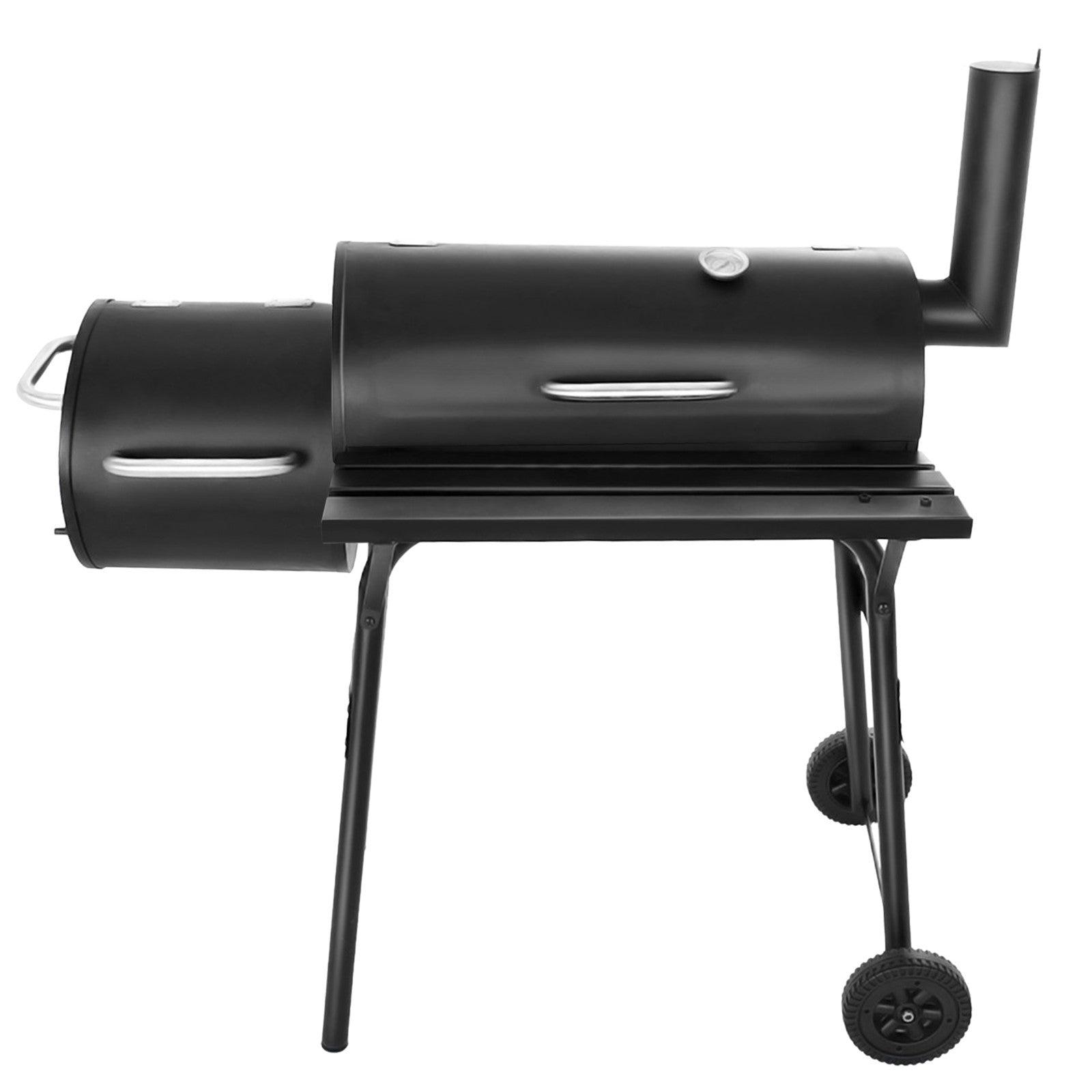Home & Garden Portable Backyard Charcoal BBQ Grill And Offset Smoker C ...