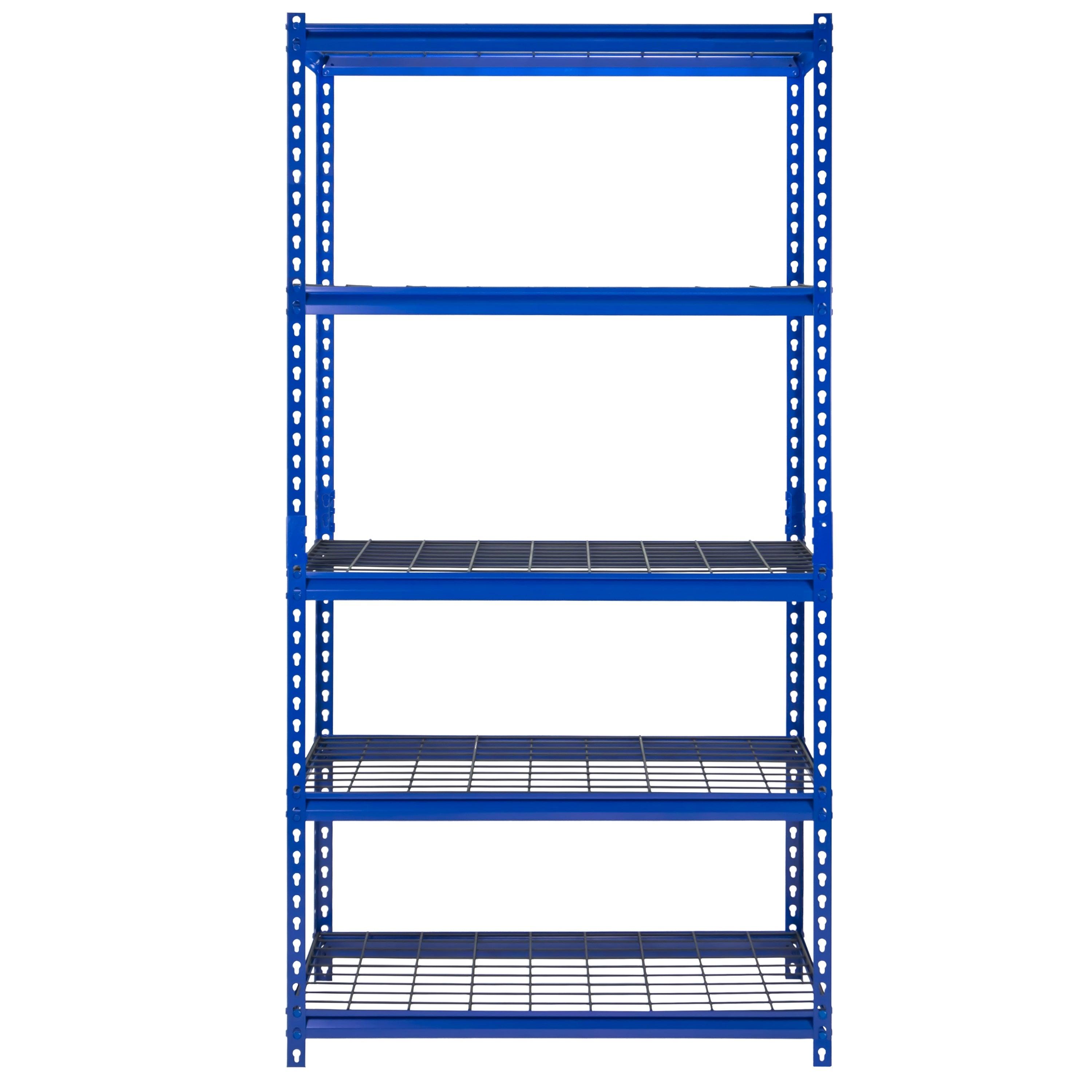 Muscle Rack 36"W x 18"D x 72"H 5-Shelf Steel Wire Shelving Unit, 2,500 ...