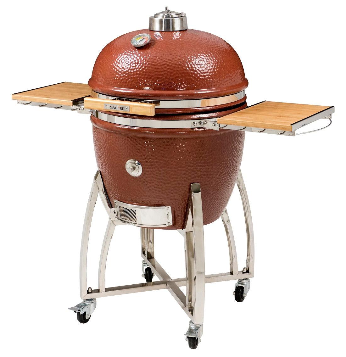 Saffire SGUS23JR-CARTP 23" XL Jasper Red Silver Grill w/ 304 Stainless ...