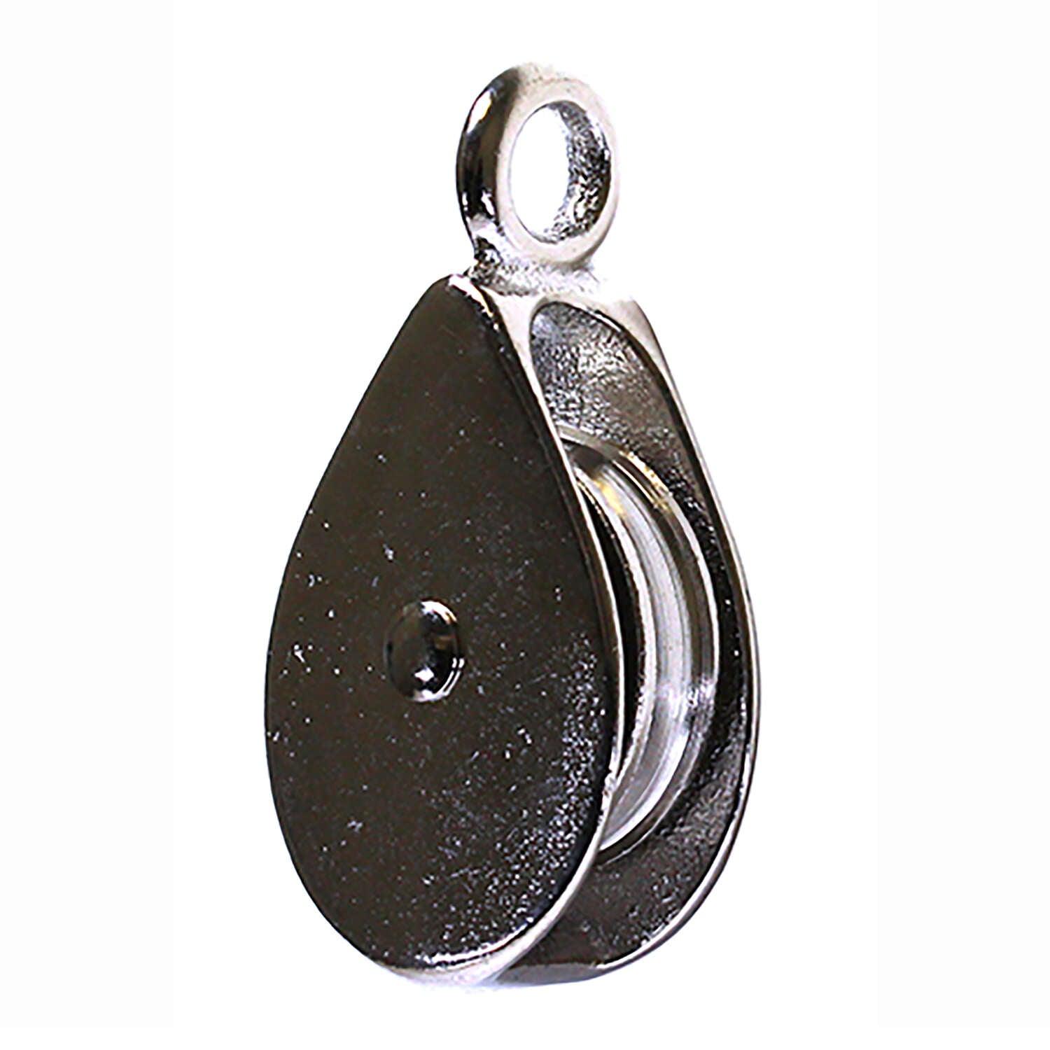 Secureline 3/8 in. D Zinc Plated Iron Fast Eye Pulley – Super Arbor