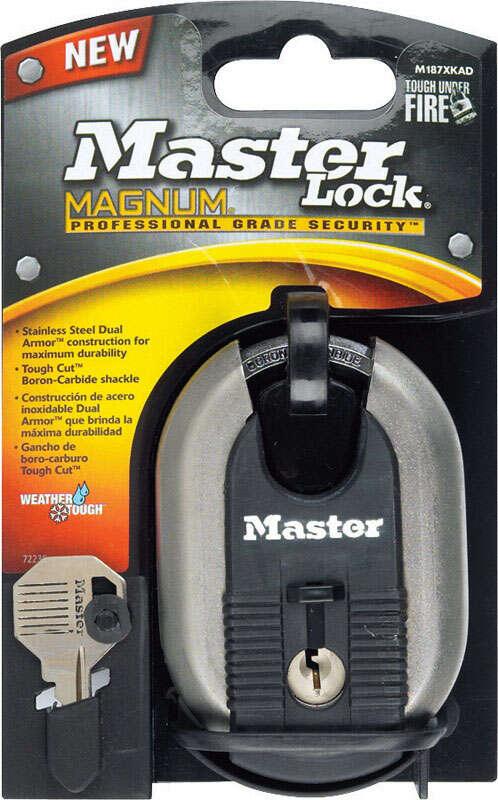 Master Lock 3-3/8 in. H X 1-3/16 in. W X 2-5/16 in. L Steel Ball Beari ...